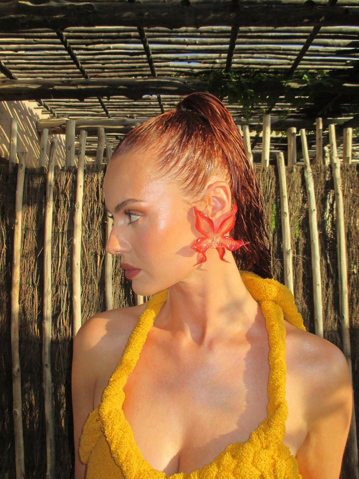 Flame Orchid Earrings – Ivy J Studio